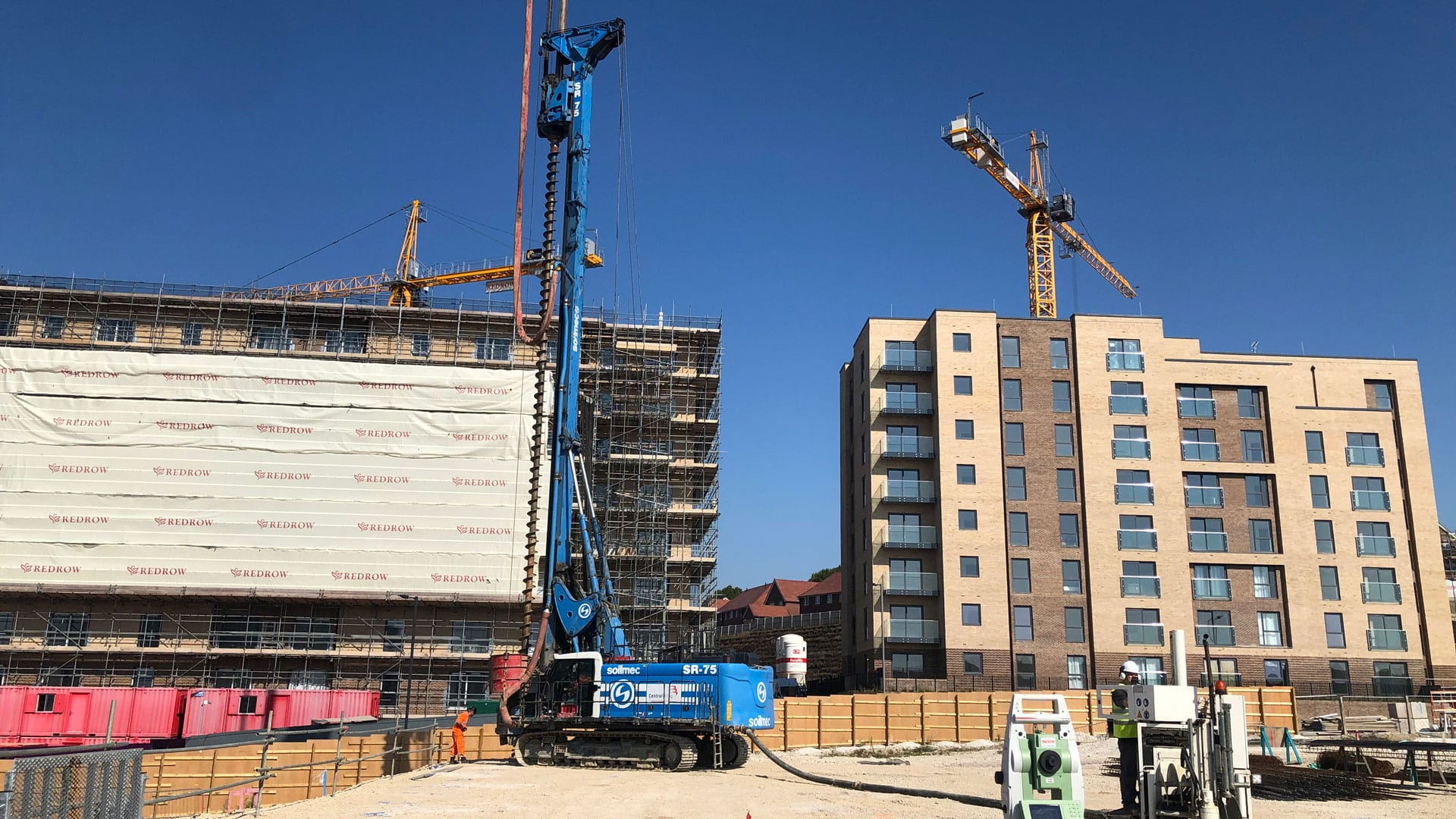 Setting Out Solutions for Central Piling Projects UK - Survey Solutions